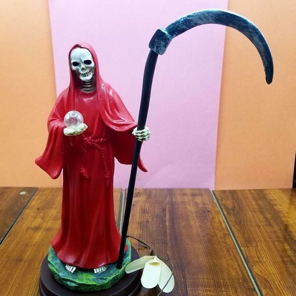 Accents | Santa Muerte Red Statue 9 Inch Holy Dea | Poshmark